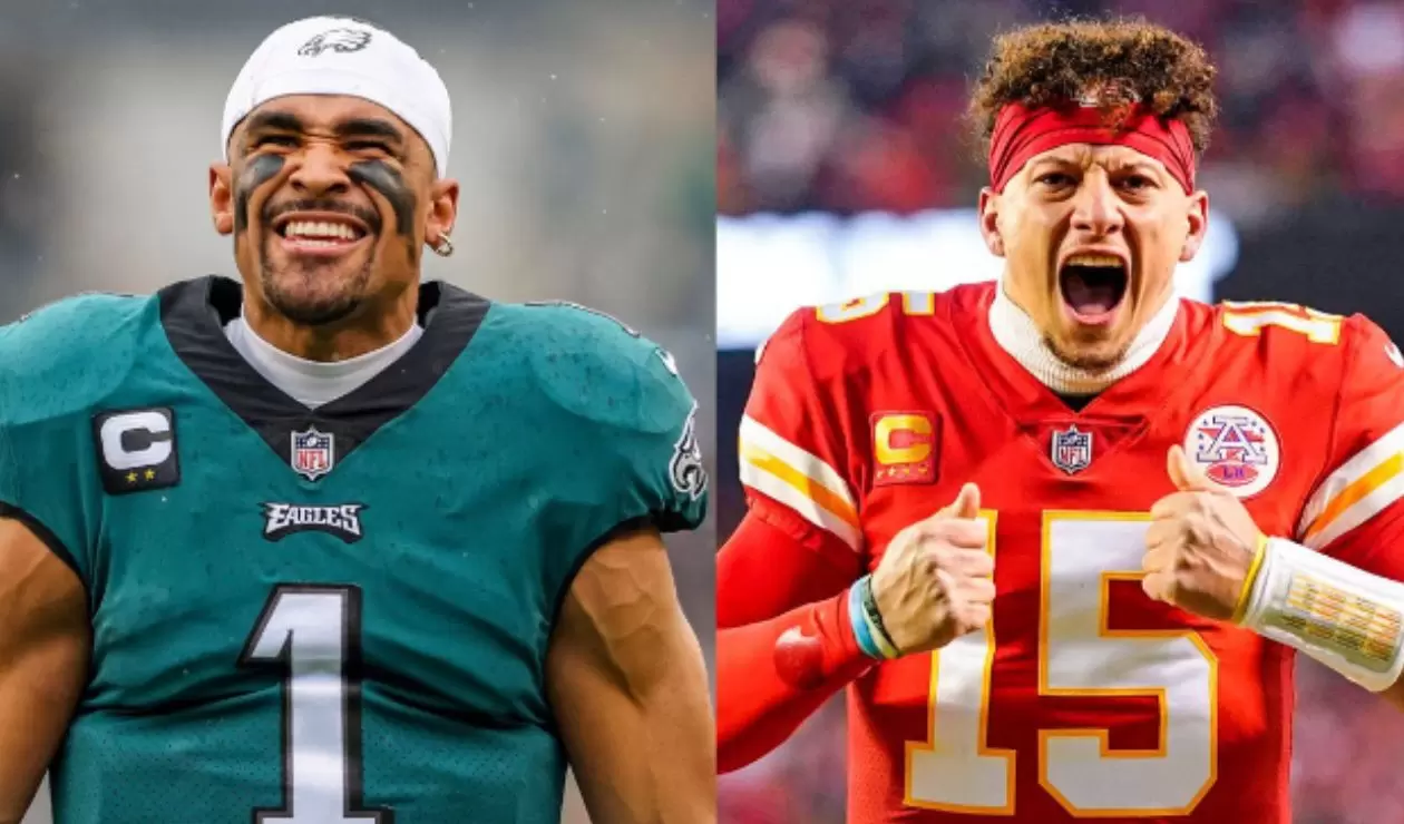 Super Bowl: Jalen Hurts y Patrick Mahomes listos para la final