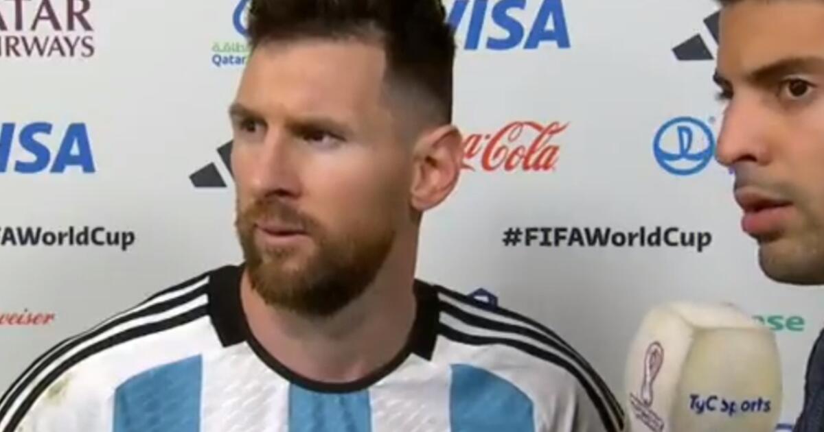 Messi mandó callar a un jugador de Países Bajos