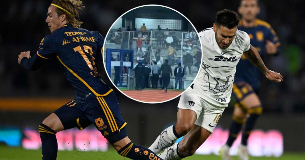 Pumas Vs Tigres: aficionados tuvieron PELEA en Estadio Universitario ...